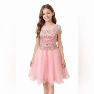 Calla Collection | Dresses | Calla Collection Girls Pink Tulle Ball ...